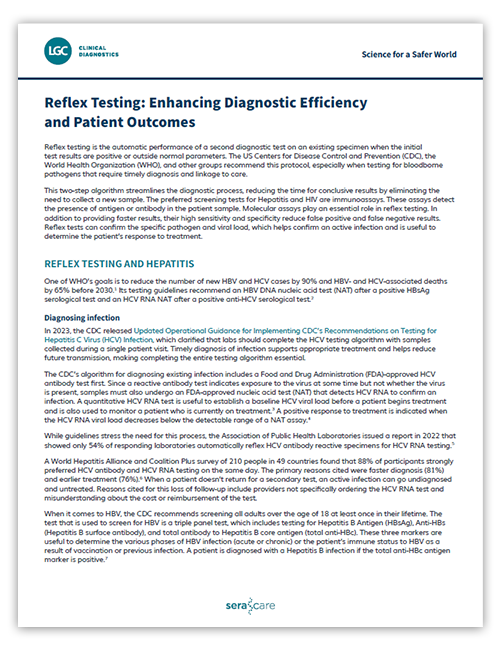 White Paper, Reflex Testing: Enhancing Diagnostic Efficiency and ...